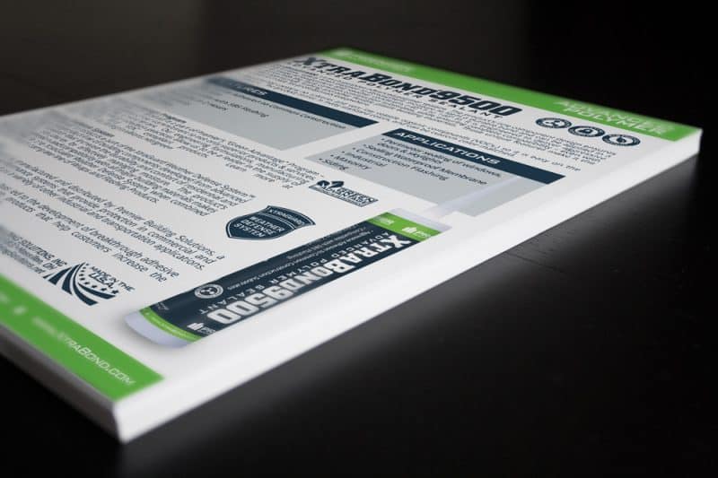 Graphic Design & Print Product Technical Data Sheets Template