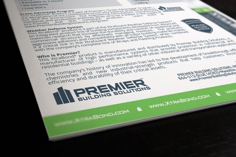 Graphic Design & Print Product Technical Data Sheets Template