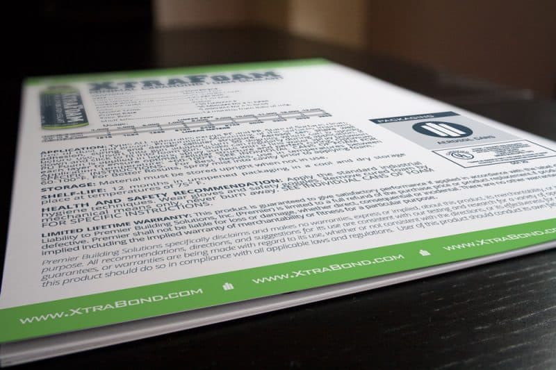 Graphic Design & Print Product Technical Data Sheets Template