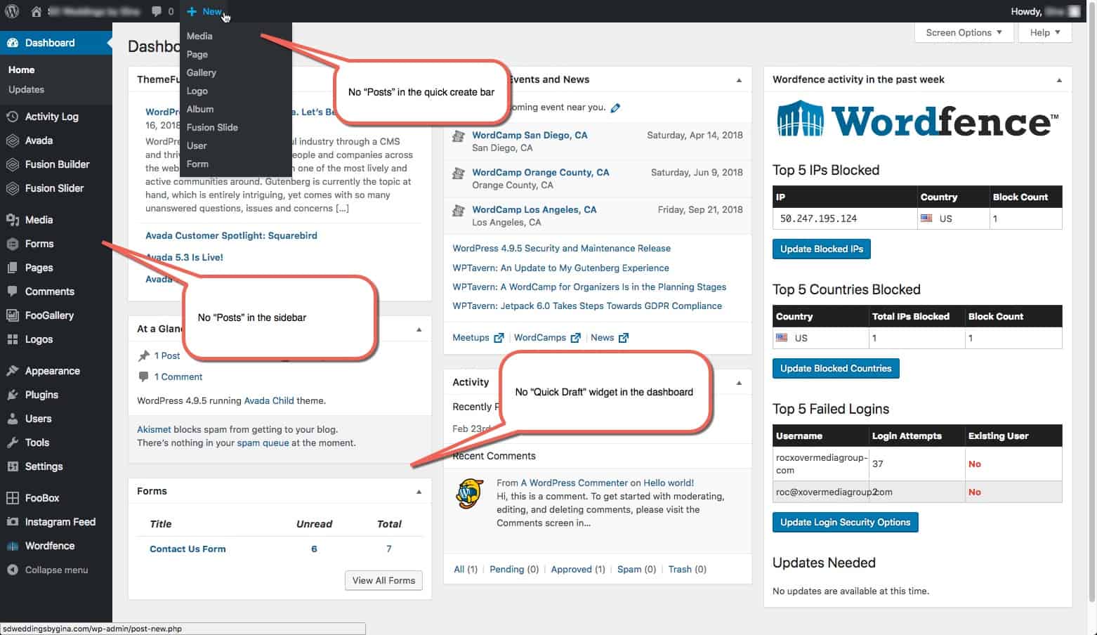 How To Remove Posts Blog Post Type From WordPress MITO Studios